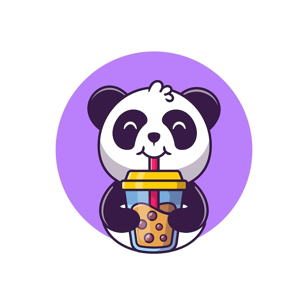 Cute Panda Picia Herbaty Mlecznej Boba Kreskówka Wektor Ilustracja ... Cute Panda Picia Herbaty Mlecznej Boba Kreskówka Wektor Ilustracja ...
