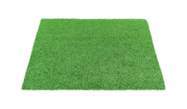 Alfombra de césped artificial aislado en blanco | Foto Premium Alfombra de césped artificial aislado en blanco | Foto Premium