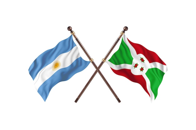 Fondo de banderas de argentina versus burundi dos países | Foto Premium Fondo de banderas de argentina versus burundi dos países | Foto Premium