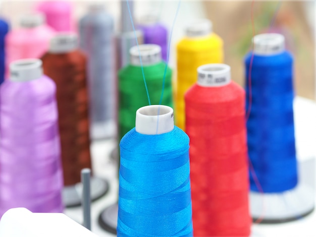 Industria De Hilos Textiles Foto Premium