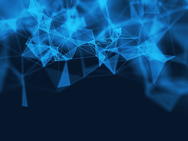 3d abstrato azul poligonal | Foto Grátis 3d abstrato azul poligonal | Foto Grátis