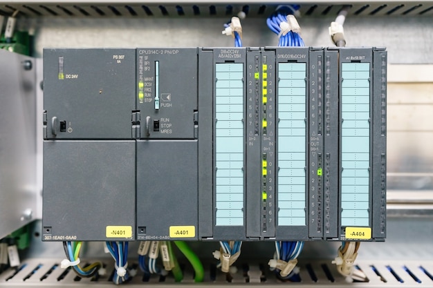 Controlador lógico programável plc | Foto Premium Controlador lógico programável plc | Foto Premium