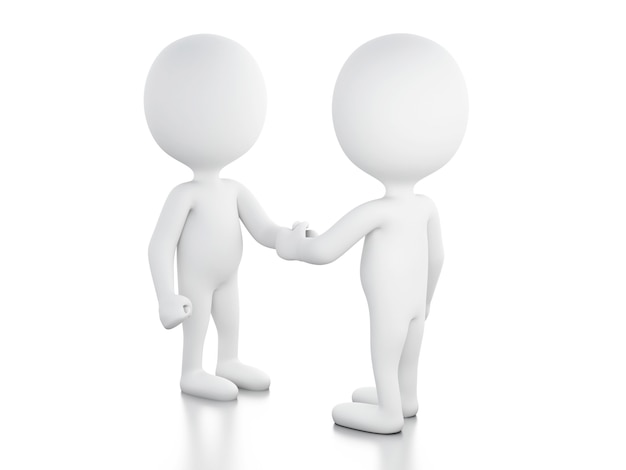 Premium Photo | 3d businessman are shaking hands Premium Photo | 3d businessman are shaking hands