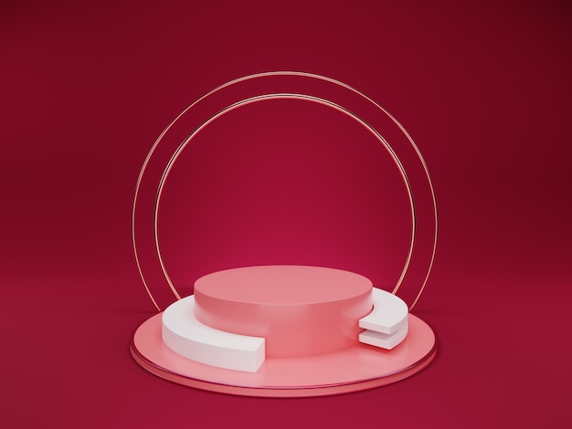 Premium Photo | 3d minimal pink podium with silver ring on pink Premium Photo | 3d minimal pink podium with silver ring on pink