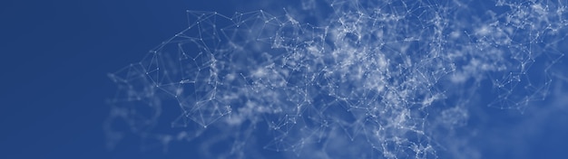 Premium Photo | 3d render composition based on plexus. use different ...