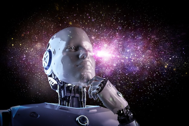 Premium Photo | 3d rendering artificial intelligence robot or cyborg ... Premium Photo | 3d rendering artificial intelligence robot or cyborg ...