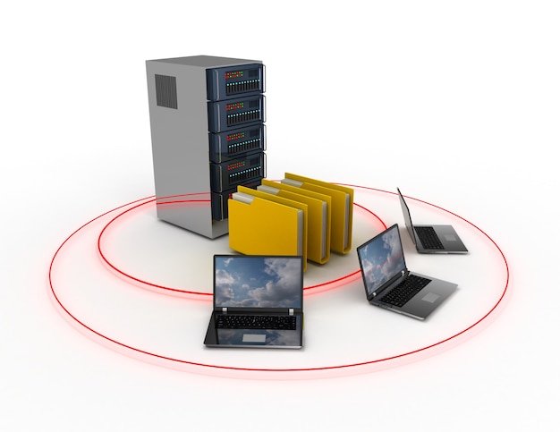 Premium Photo | Abstract computer network database. 3d illustration Premium Photo | Abstract computer network database. 3d illustration