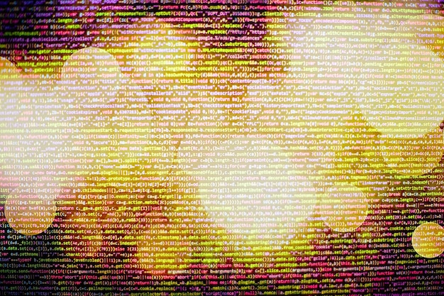 Premium Photo | Abstract computer script code. programming code screen ...