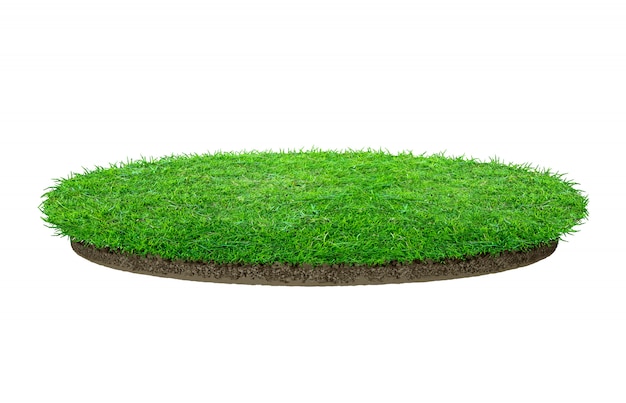 Premium Photo Abstract Green Grass Texture Circle Green Grass Isolated