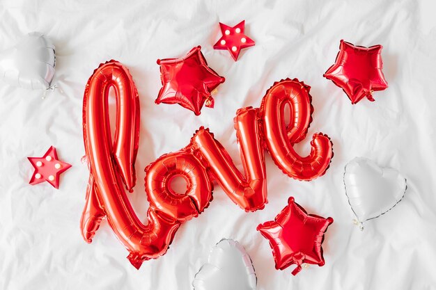 Premium Photo | Air balloons in the shape of the word Premium Photo | Air balloons in the shape of the word