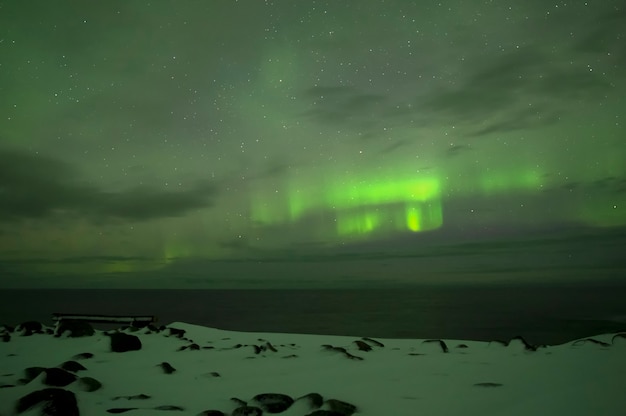 Premium Photo Aurora Borealis Northern Lights Teriberka Murmansk