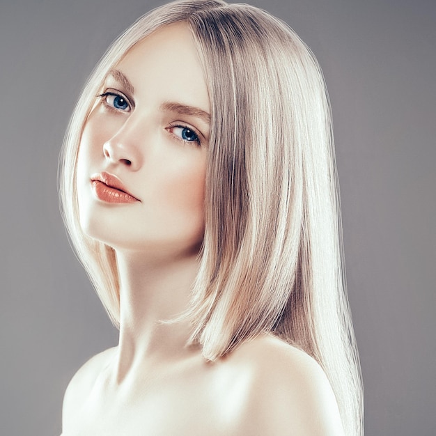 Premium Photo Beautiful Woman Face Portrait Beauty Skin Care Concept