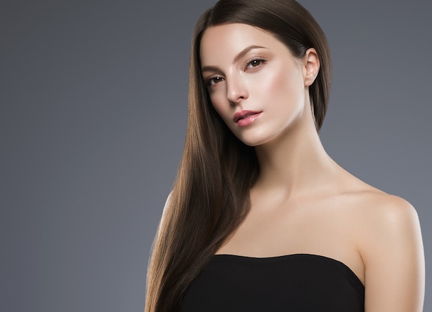 Premium Photo Beauty Woman Healthy Skin Concept Natural Makeup