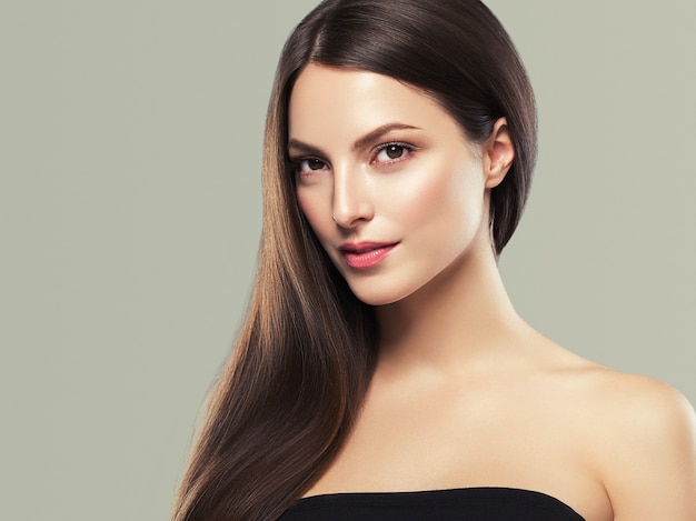 Premium Photo Beauty Woman Healthy Skin Concept Natural Makeup