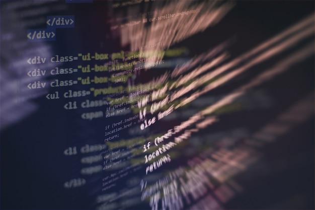 Premium Photo | Big data storage and cloud computing representation. programming code