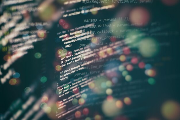 Premium Photo | Big data storage and cloud computing representation. programming code