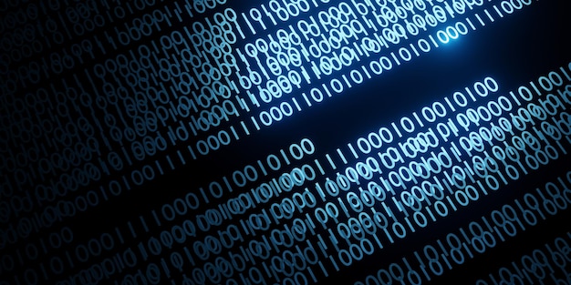 Premium Photo | Binary code background abstract technology digital ...