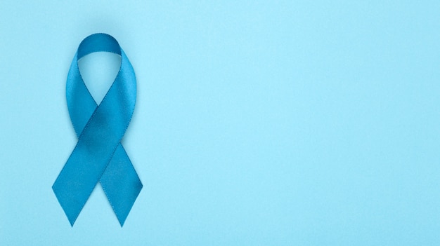 Blue Ribbon On Background Prostate Cancer Awareness Month Blue Ribbon