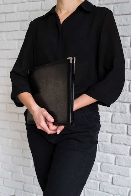 Free Photo | Business woman holding clipboard Free Photo | Business woman holding clipboard