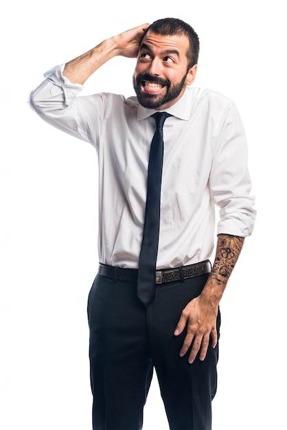 Free Photo | Businessman having doubts Free Photo | Businessman having doubts