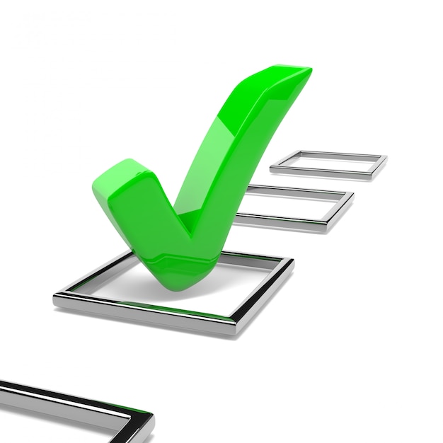 Check mark, approved | Premium Photo Check mark, approved | Premium Photo