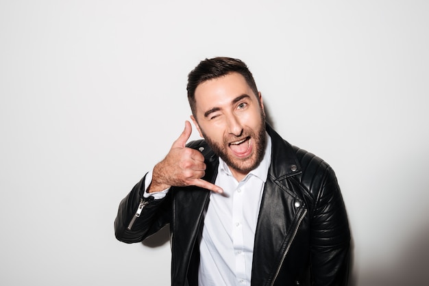 Free Photo | Close up portrait of a young cheerful guy Free Photo | Close up portrait of a young cheerful guy