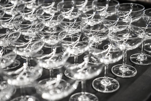 Premium Photo | Cocktail arrange in the line on black table. Premium Photo | Cocktail arrange in the line on black table.
