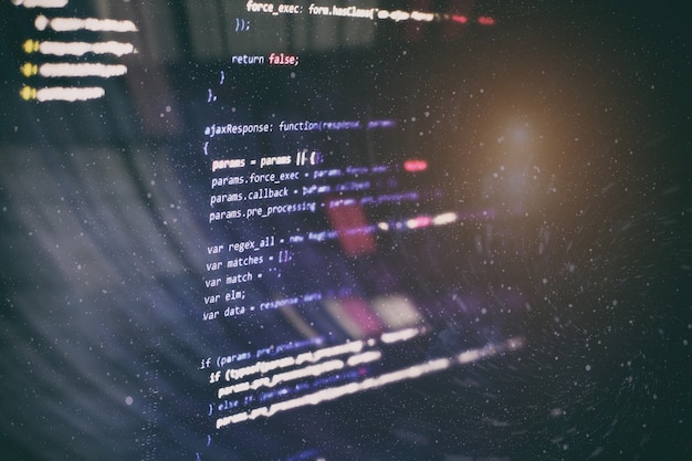 Premium Photo | Computer programming often shortened to programming is ...