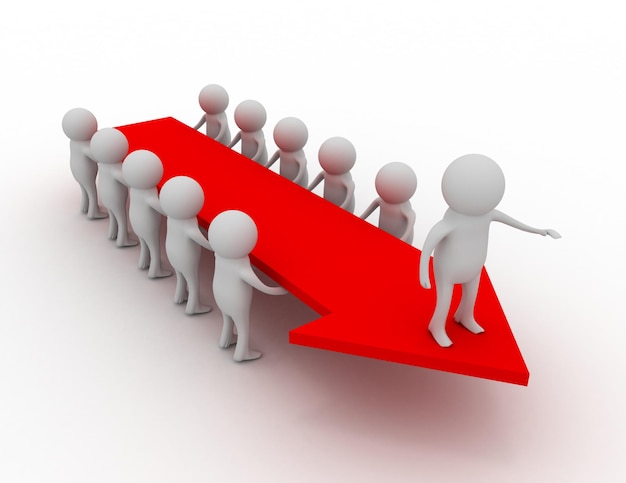 Premium Photo | Concept teamwork and leadership Premium Photo | Concept teamwork and leadership