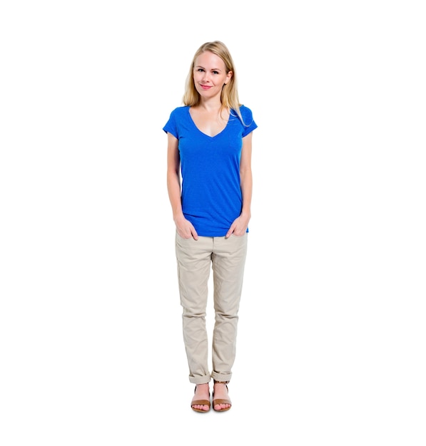Confident Young Woman Standing and Smiling Photo | Free Download Confident Young Woman Standing and Smiling Photo | Free Download