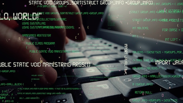 Premium Photo Creative Visual Of Computer Programming Coding And Software Development