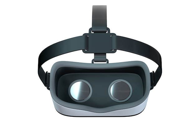 Premium Photo | D render of virtual reality googles isolated on white Premium Photo | D render of virtual reality googles isolated on white