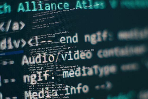 Premium Photo | Desktop pc monitor photo. javascript functions ...