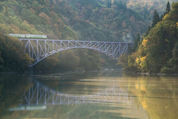 Premium Photo | Fukushima first bridge tadami river japan Premium Photo | Fukushima first bridge tadami river japan