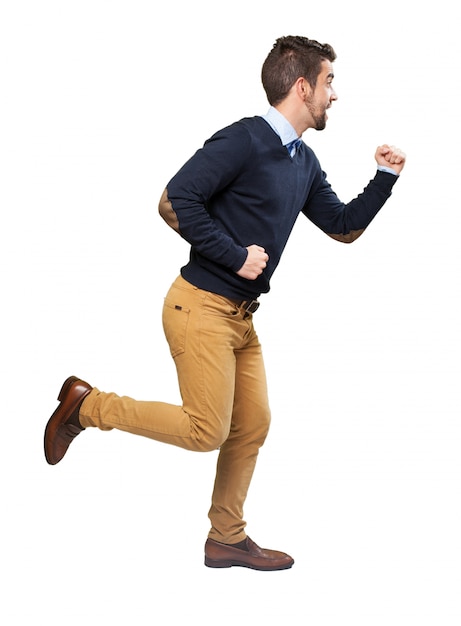 Free Photo | Funny teenager trying to run Free Photo | Funny teenager trying to run