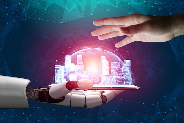 Premium Photo | Futuristic robot artificial intelligence concept. Premium Photo | Futuristic robot artificial intelligence concept.