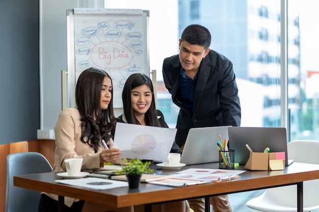 Premium Photo | Group of asian and multiethnic business people with ... Premium Photo | Group of asian and multiethnic business people with ...