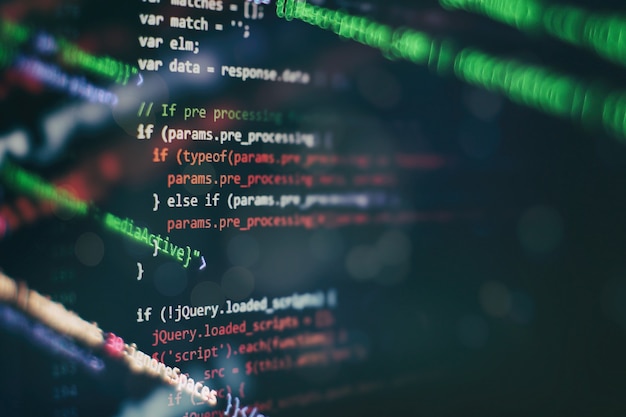 Premium Photo | Html5 in editor for website development. website html ...