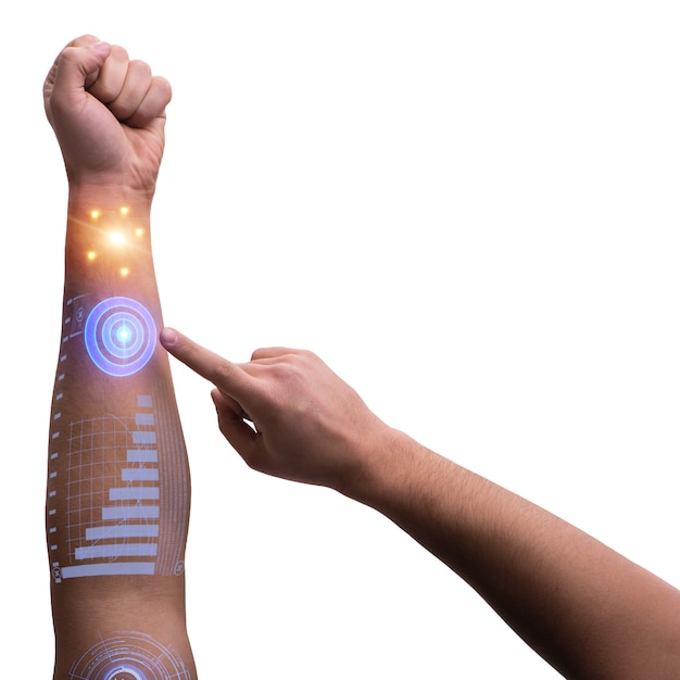 Premium Photo | Human robotic hand in futuristic concept Premium Photo | Human robotic hand in futuristic concept