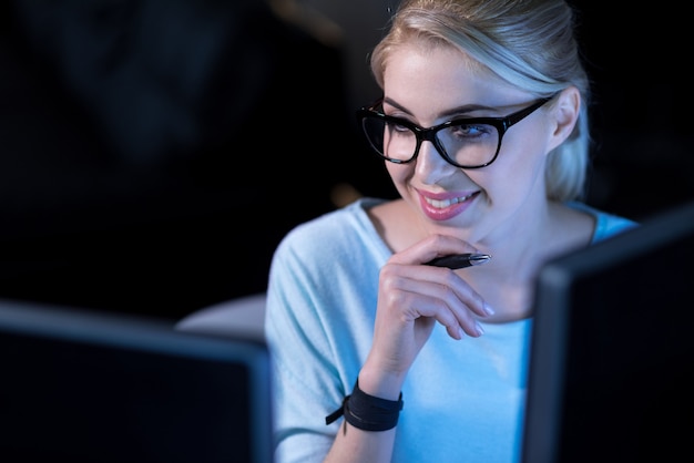 Premium Photo | Improving my skills . smiling charming confident ...