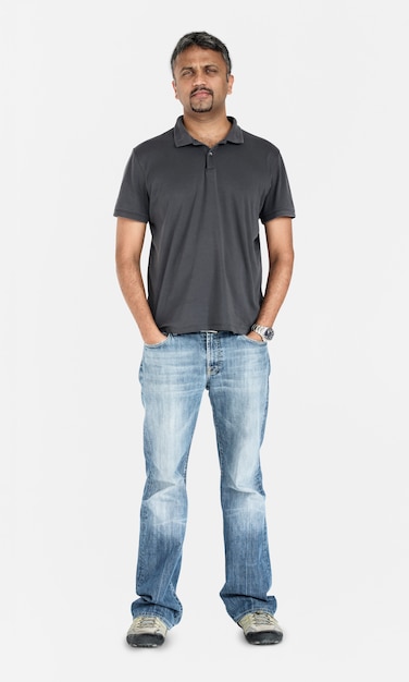 Premium Photo | Indian man casual standing Premium Photo | Indian man casual standing