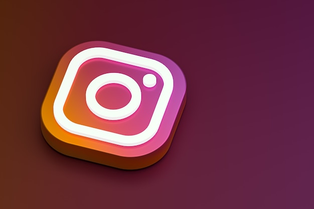 Premium Photo | Instagram 3d logo Premium Photo | Instagram 3d logo