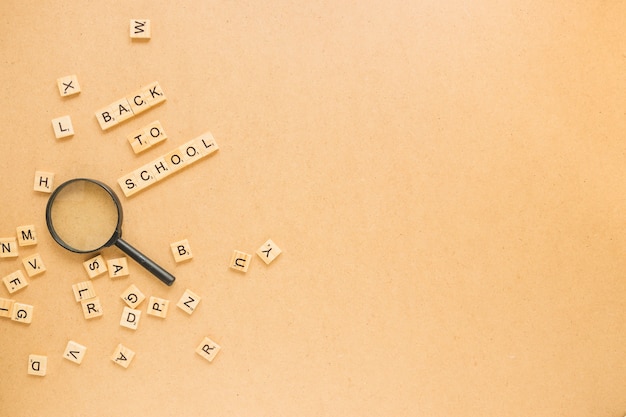 Premium Photo | Letters around magnifying glass Premium Photo | Letters around magnifying glass