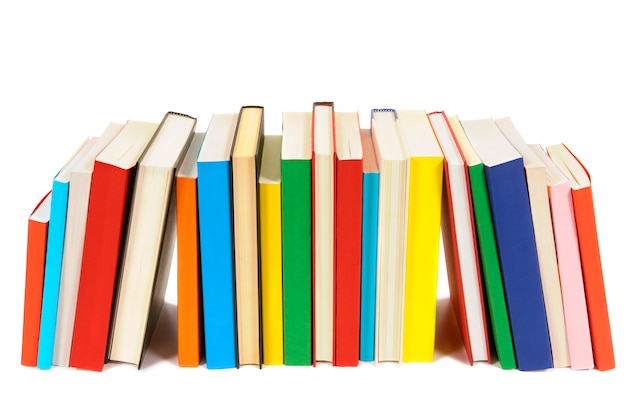 Free Photo | Long row of colorful books Free Photo | Long row of colorful books