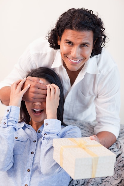 Premium Photo Male Having A Surprise For His Girlfriend