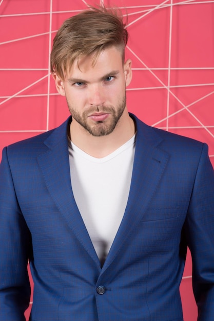 Premium Photo Man In Formal Suit Jacket Shirt Fashion Businessman