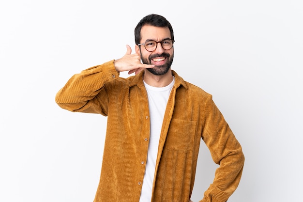 Premium Photo Man With Glasses And Yellow Shirt