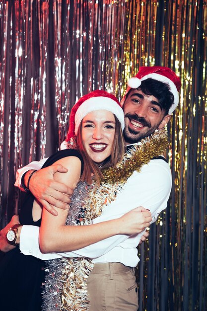 Free Photo | New year party concept with young couple Free Photo | New year party concept with young couple