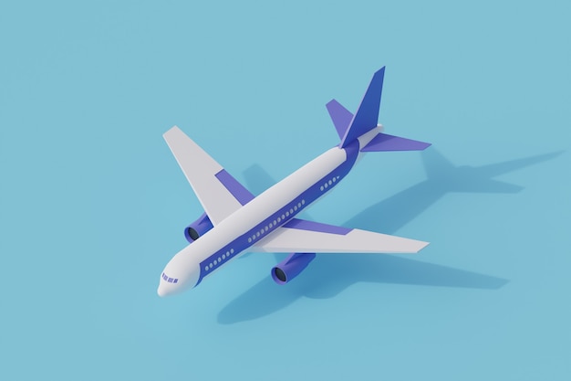 Premium Photo | Plane single isolated object. 3d rendering Premium Photo | Plane single isolated object. 3d rendering