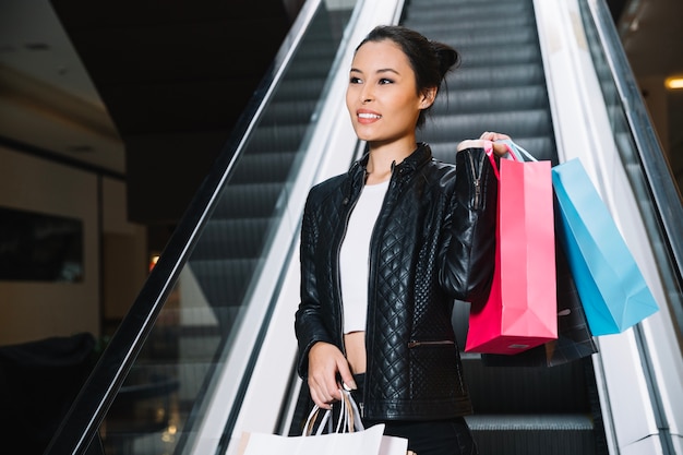 Free Photo Pretty Girl Shopping In Mall